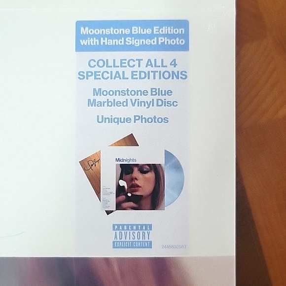Taylor Swift | Media | Signed Nwt Taylor Swift Moonstone Blue Vinyl ...